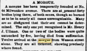 Oct. 9-12, 1871: 117 Unclaimed and Unknown in the morgue – Chicago and ...