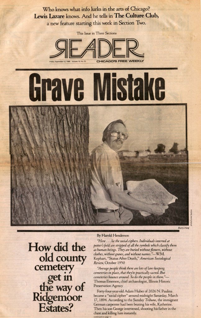 Grave Mistake-the Story of Cook County Cemetery at Dunning – Chicago ...