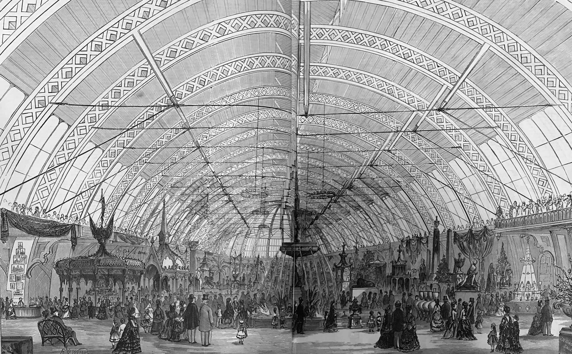 Before McCormick Place- in 1872 the largest Exposition building on the ...